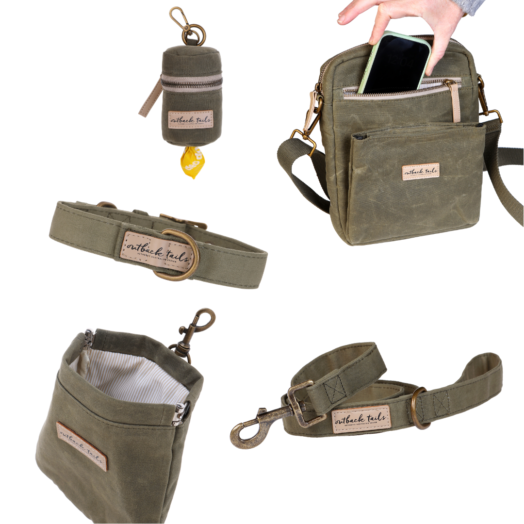 Durable Waxed Canvas Dog Collection | Outback Tails